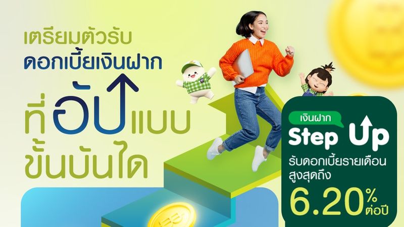 [อลงกรณ์ มณีเมฆ] ธกส. เปิดฝากบัญชีเงินฝากStep Up 10เดือน รับดอกเบี้ยสูง ...