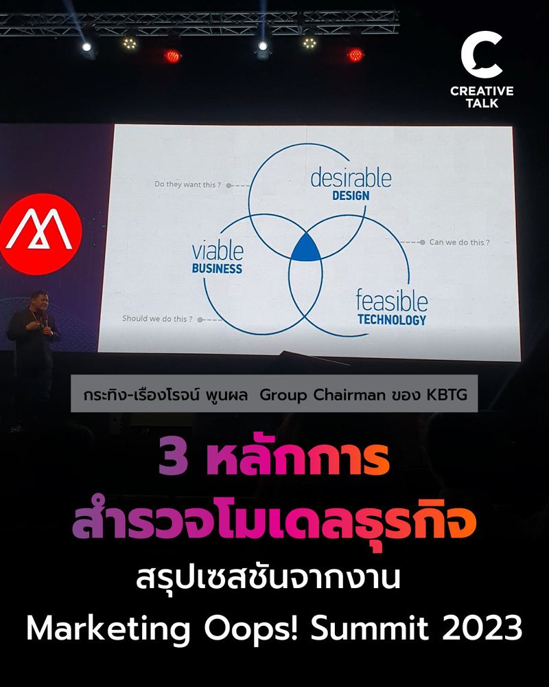 [CREATIVE TALK] 3 หลักการสำรวจโมเดลธุรกิจ สรุปเซสชันจากงาน Marketing Oops! Summit 2023 เมื่อพูด ...
