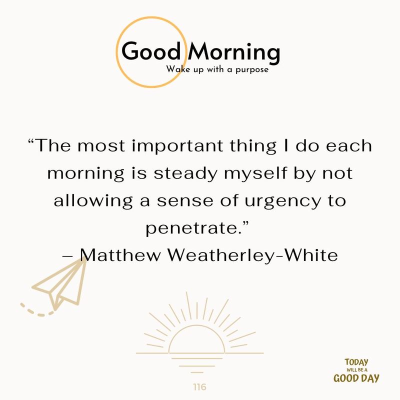 [Good Morning Quotes] ☀️ The selected quote for this morning is.... 📰📖 ...
