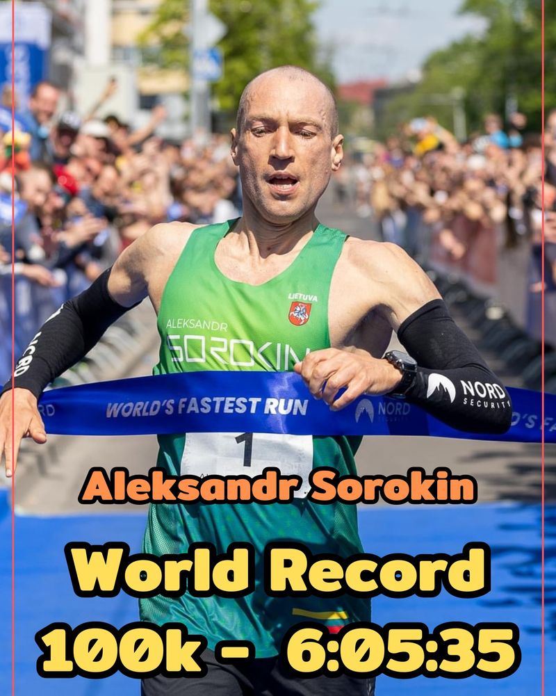 [วิ่งไปเรื่อย | Keep running] สถิติโลก 100k ถูกทุบอีกครั้ง 💥 เมื่อวาน Aleksandr Sorokin 🇱🇹 วัย ...