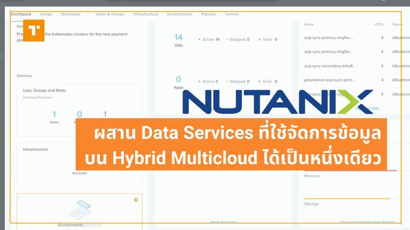 [TechTalkThai] NutanixผสานData Servicesที่ใช้จัดการข้อมูลบน Hybrid Multicloud ได้เป็นหนึ่งเดียว ...