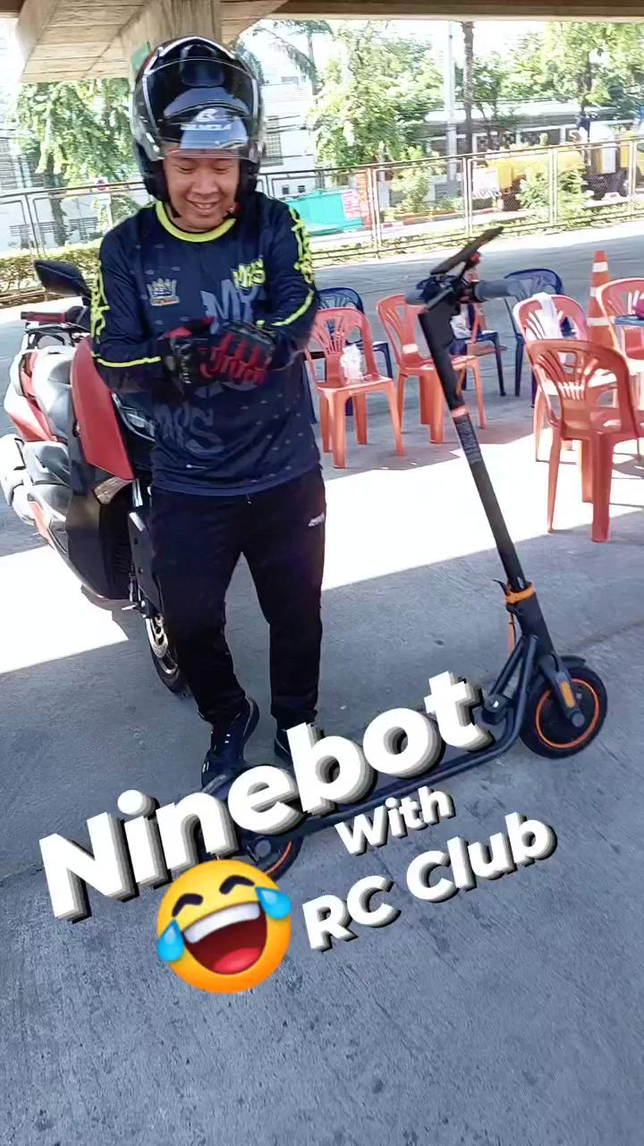 [Boy RC Club] Today safety riding practice with EV scooter Ninebot by ...
