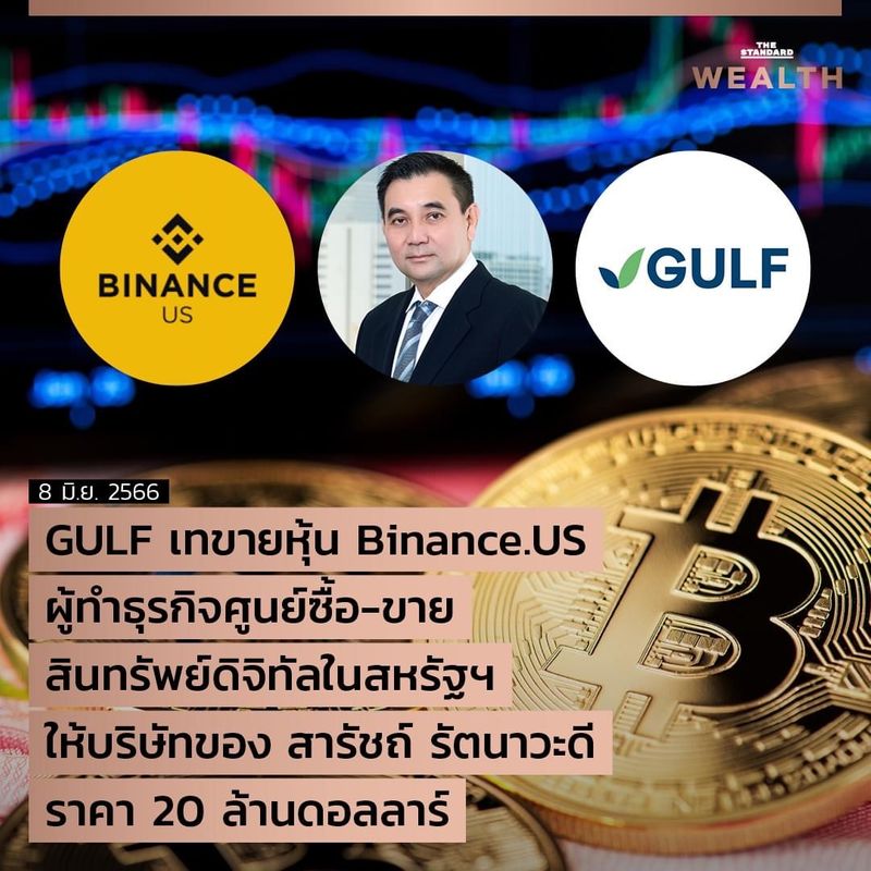 [THE STANDARD WEALTH] GULF เทขายหุ้น Binance.US ผู้ทำธุรกิจศูนย์ซื้อ-ขายสินทรัพย์ดิจิทัลในสหรัฐฯ ...