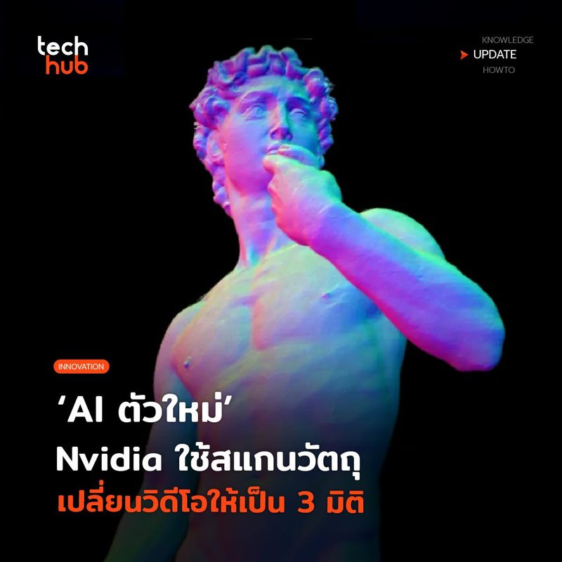 [Techhub] Nvidia ใช้ AI สแกนวัตถุ สร้าง VDO 3 มิติ [จาก 2D สู่ 3D] หลังประสบความสำเร็จกับชิป AI ...