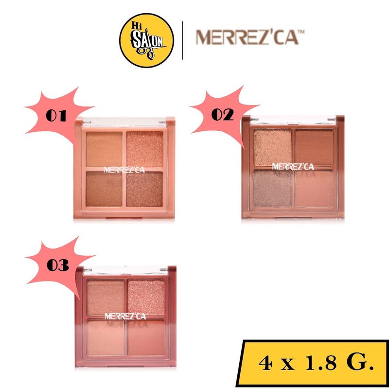 [ของดรี๊ต้องบอกต่อ] สีใหม่ NEW!! พาเลท 4 ช่อง MERREZCA Eye Color ...