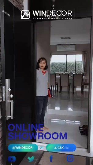 [Sale-Nok Windecor นกไม่ใช่วาฬ ม่าน มุ้ง กันสาด] ไร้รางล่างเข้าออกสะดวกสบาย เปิดปิดนุ่มลื่น ...