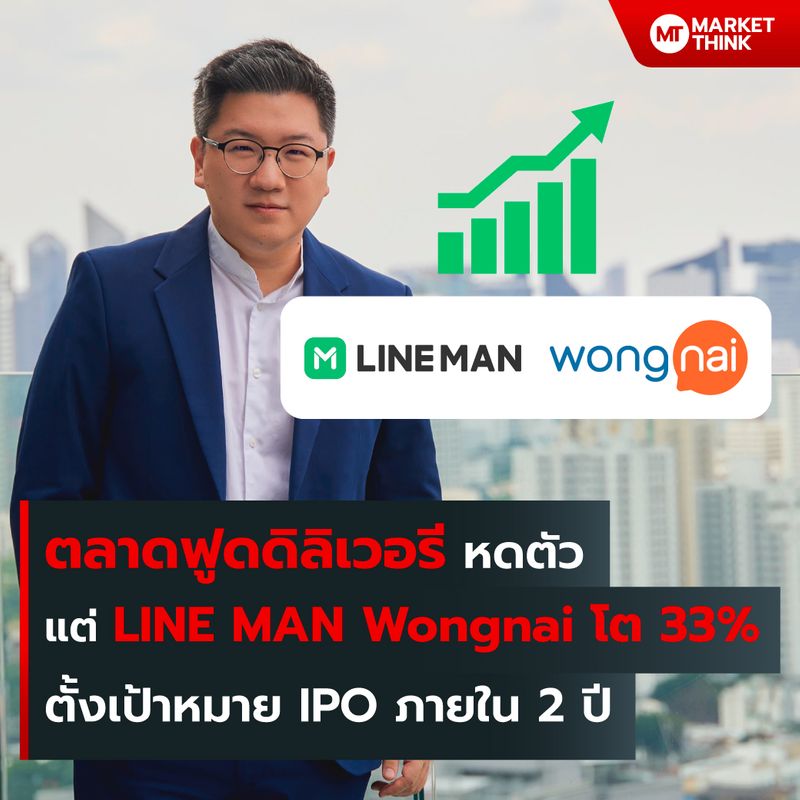 [MarketThink] ตลาดฟูดดิลิเวอรี หดตัว แต่ LINE MAN Wongnai โต 33% ตั้งเป้าหมาย IPO ภายใน 2 ปี ...