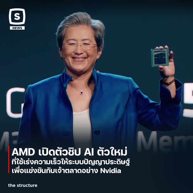 [The Structure] AMD เปิดตัวชิป AI ตัวใหม่ที่ใช้เร่งความเร็วให้ระบบ ...