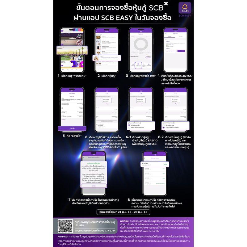 [SCB Thailand] ขั้นตอนการจองซื้อหุ้นกู้ SCBX ผ่านแอป SCB EASY หุ้นกู้ SCBX เปิดขายให้ประชาชนเป็น ...