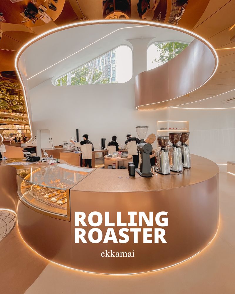 [khunvee589 ] Rolling Roaster Ekkamai คาเฟ่ใหม่เอกมัย ⭐️