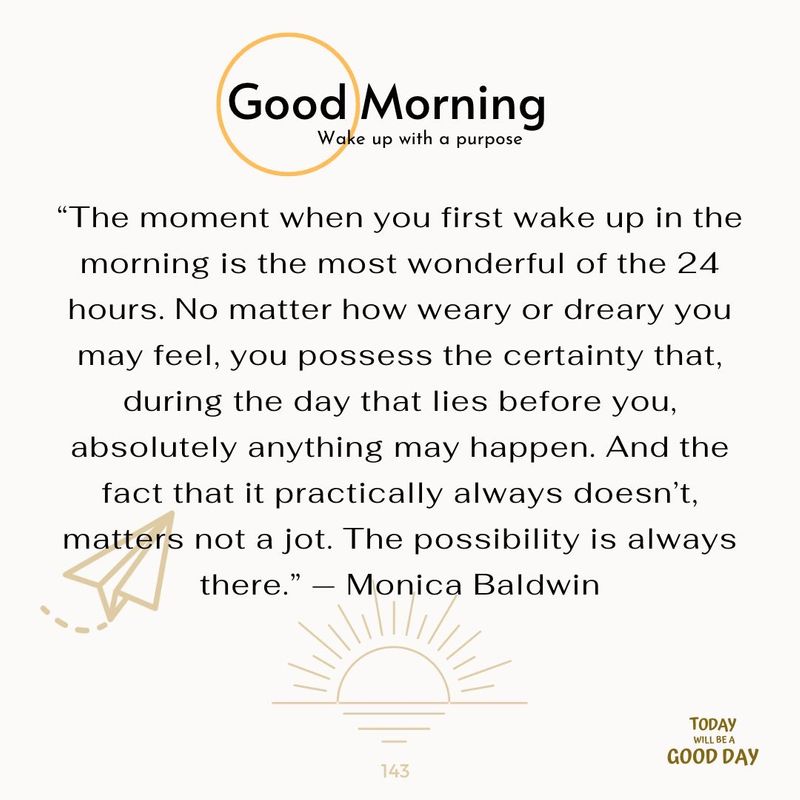 [Good Morning Quotes] ☀️ The selected quote for this morning is.... 📰📖 ...