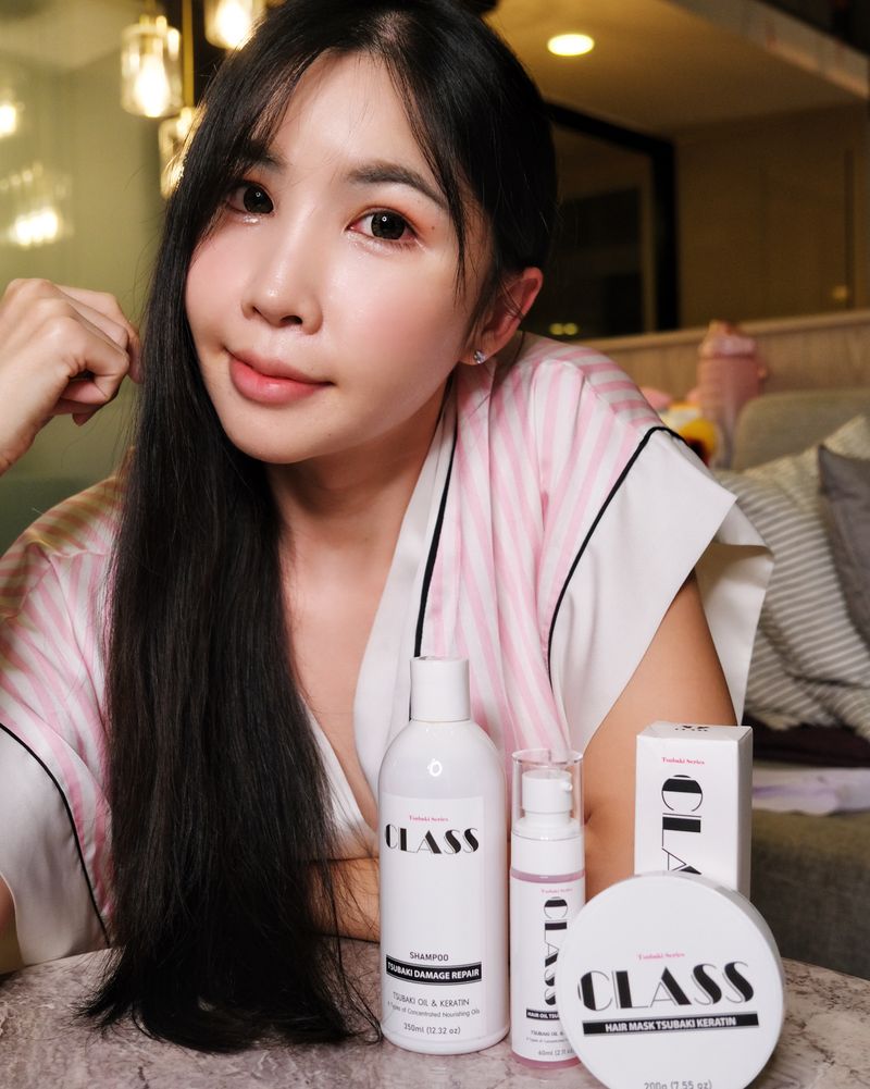 [CRAZY HEEJIN 💕] เซตดูแลผม 3 ขั้นตอน ด้วยน้ำมัน Tsubaki และ Keratin แบบพรีเมี่ยม 👧🏻💖 👧🏻💖 “ 𝗖𝗟𝗔𝗦𝗦 ...