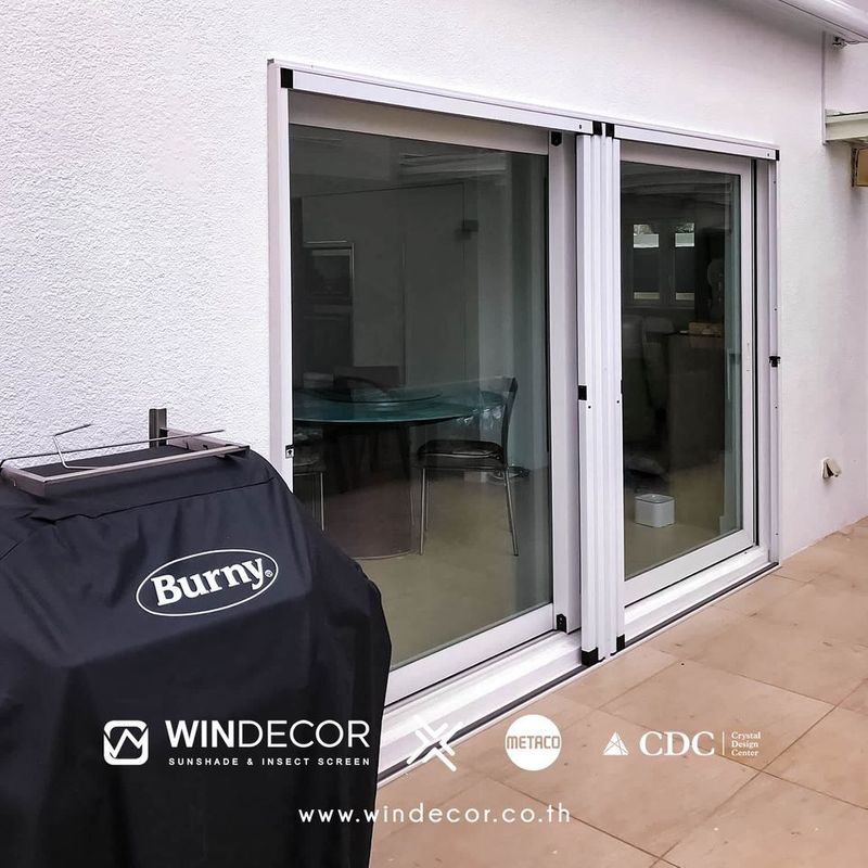 [BirdKung - Windecor (เบิร์ดคุงมุ้งจีบพันล้าน)] งานมุ้งกันยุงแบบม้วนเก็บสำหรับประตู เก็บซ่อนราง ...