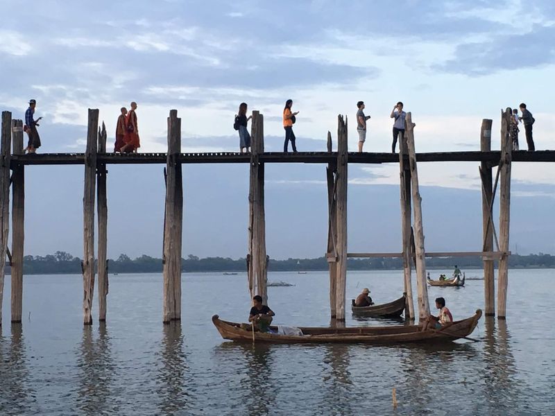 [เที่ยวไปเรื่อยอ่านไปเรื่อย] สะพานไม้สัก U Bein Bridge : สะพาน อูเบง ...