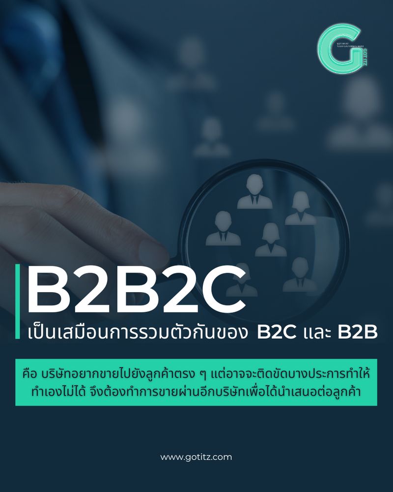 [GOT ITZ channel] จุดเด่นของ B2B2C B2B2C เป็นเสมือนการรวมตัวกันของ B2C และ B2B คือ บริษัทอยากขาย ...