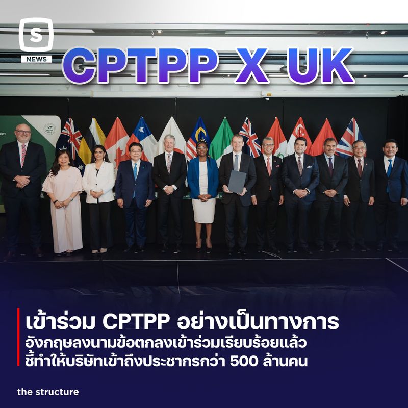 [The Structure] เข้าร่วม CPTPP อย่างเป็นทางการอังกฤษลงนามข้อตกลงเข้าร่วมเรียบร้อยแล้ว ชี้ทำให้ ...