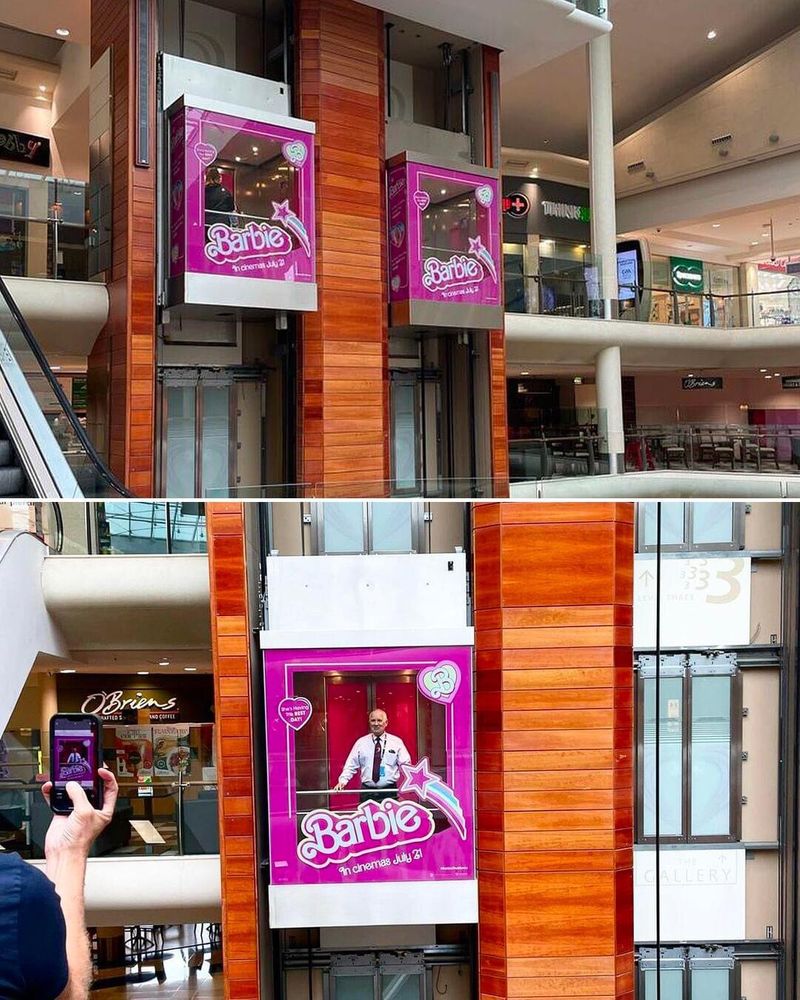 [Nok Creative Branding] ลิฟต์ Barbie ที่ Dundrum Town Mall ในดับลิน ...