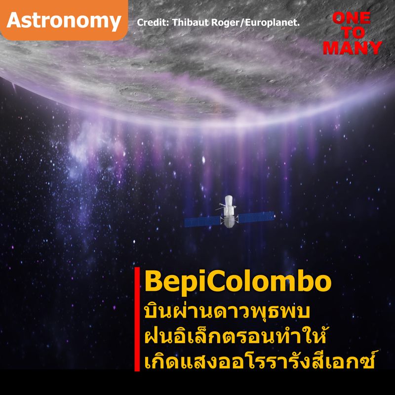 [One To Many - A Brief Science] BepiColombo บินผ่านดาวพุธพบฝนอิเล็กตรอน ...