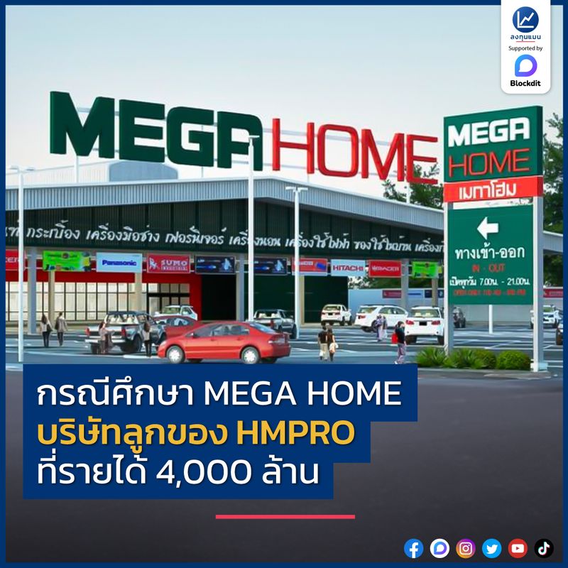 [ลงทุนแมน] กรณีศึกษา MEGA HOME บริษัทลูกของ HMPRO ที่รายได้ 4,000 ล้าน หลายคนน่าจะเคยเห็น MEGA ...