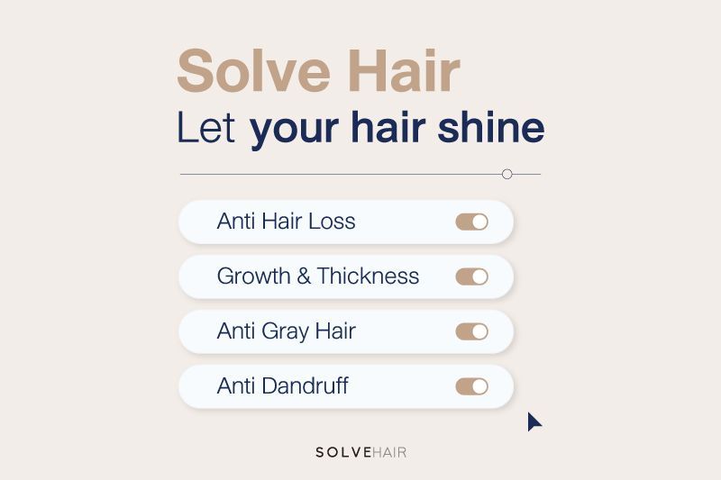 [Solvegroup] 𝑺𝒐𝒍𝒗𝒆 𝑯𝒂𝒊𝒓 Let your hair shine 💘 👌🏻 Anti Hair Loss 👌🏻 Growth & Thickness 👌🏻 Anti ...