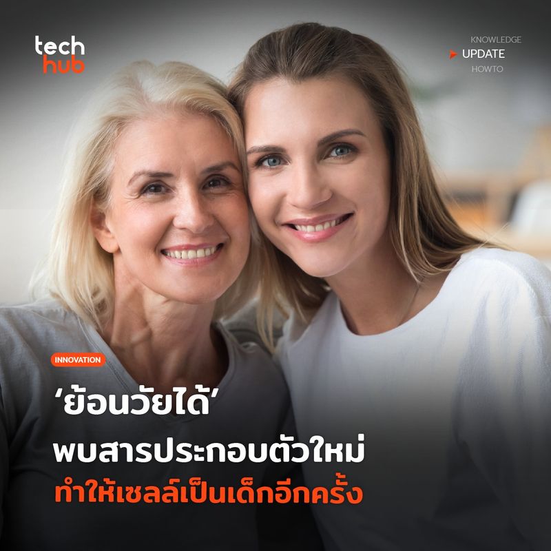 [Techhub] อยากหน้าเด็กกันไหม.. นักวิจัยจาก Harvard และ MIT ได้ตีพิมพ์งานวิจัยในวารสาร Aging ว่า ...