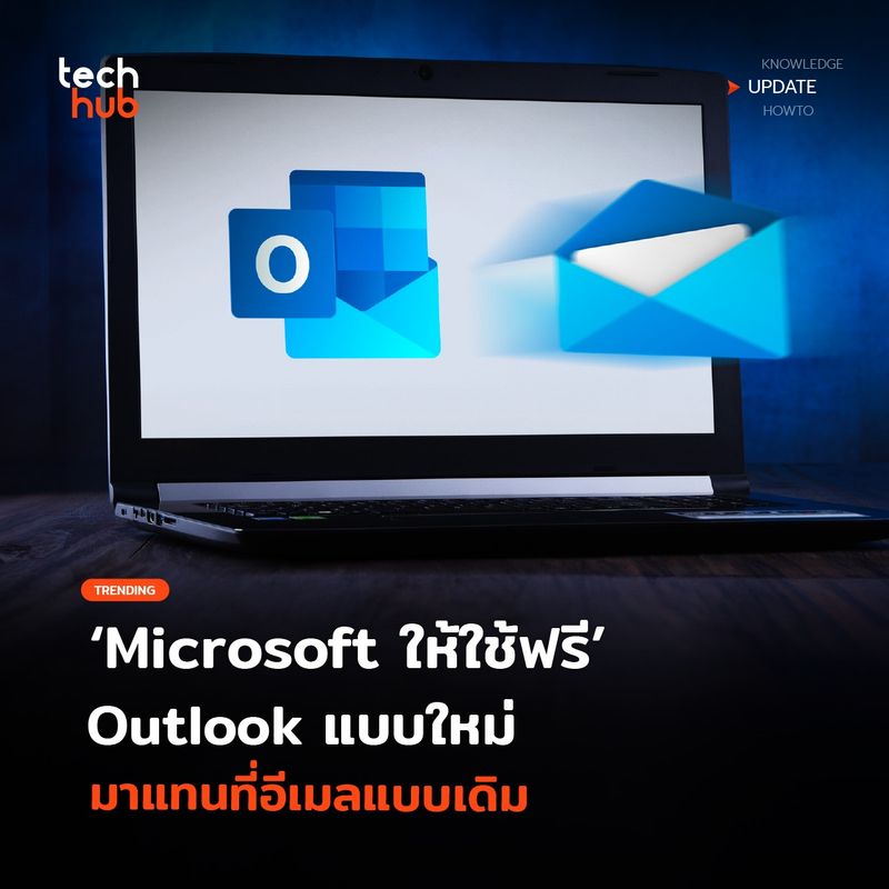 [Techhub] Microsoft Office ให้ใช้ฟรี Outlook แบบใหม่ หลายคนอาจสับสนระหว่าง Outlook ที่ใช้งานผ่าน ...