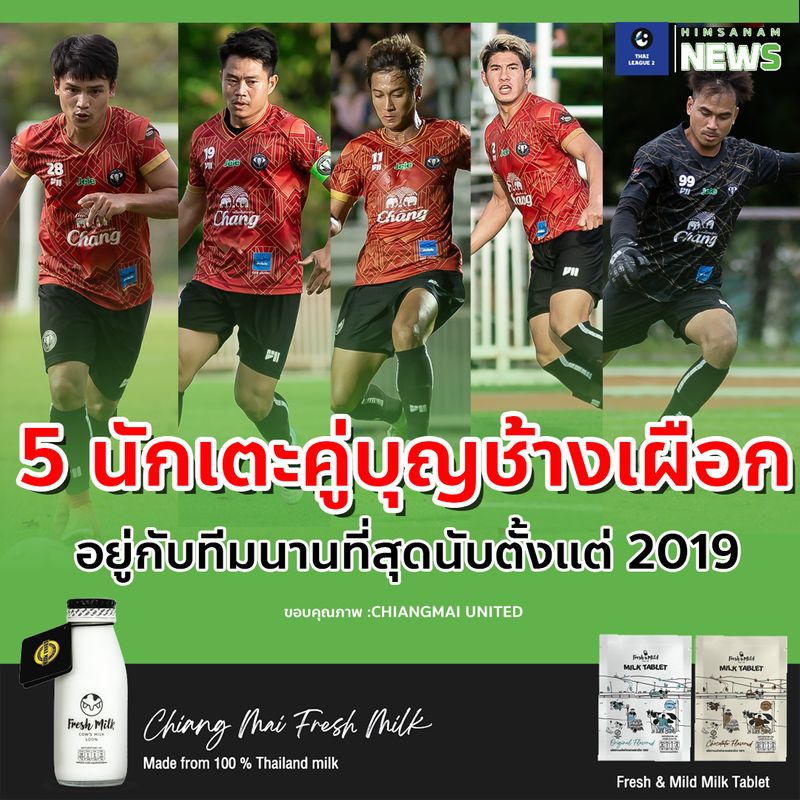 [Himsanam : ฮิมสนาม] 5 นักเตะคู่บุญช้างเผือก 🐘🔴 อยู่กับทีมนานที่สุดในซีซั่นนี้ 5 นักเตะที่อยู่ ...