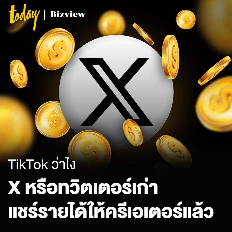 [TODAY Bizview] X หรือทวิตเตอร์เก่า เริ่มแชร์รายได้จากโฆษณาให้ครีเอเตอร์แล้ว ทุกวันนี้มีไม่กี่ ...