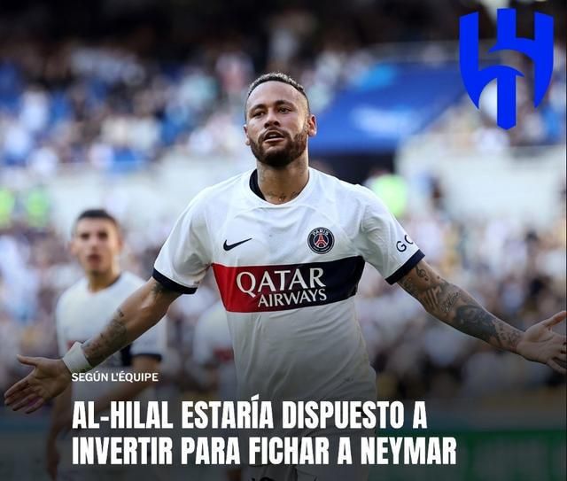 [洪哥] อัลฮิลาลเสนอเนย์มาร์ 200 ล้านยูโร รวมค่าตัวนักเตะ + เงินเดือน 3 ฤดูกาล https://tips.thscore ...