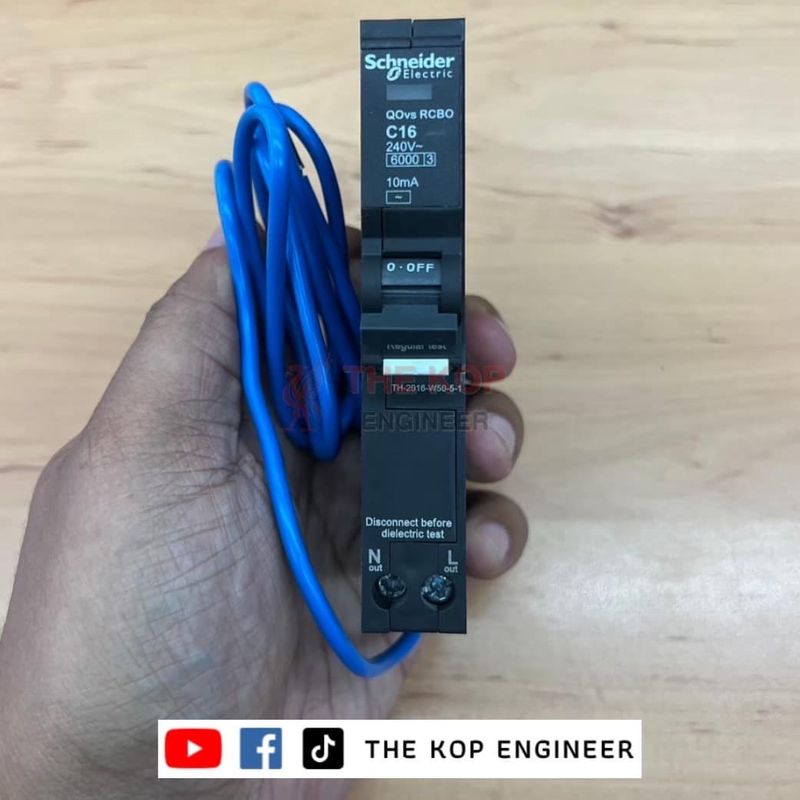 [เรียนรู้ระบบไฟฟ้า] Schneider RCBO 1P+N ,6kA , 10mA 💥 Shopee https://shope.ee/4pmbR9Oopk 💥 ...