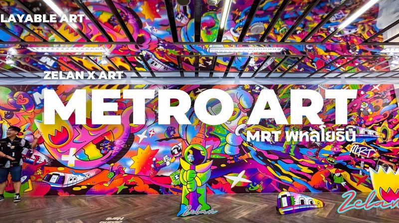 [PinkMaii] รีวิว Metro Art ศิลปะกลางเมืองกรุง จุดถ่ายรูปสุดอลัง MRT พหลโยธิน หลังจากการเปิดตัว ...