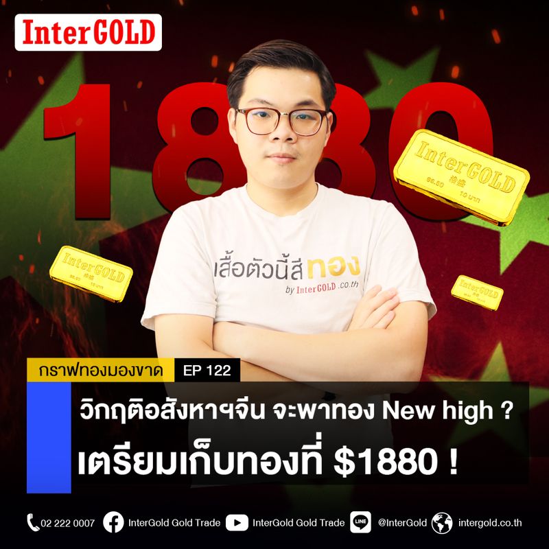 [InterGOLD Gold Trade] วิกฤติอสังหาฯจีน จะพาทอง New high ? เตรียมเก็บทองที่ $1880