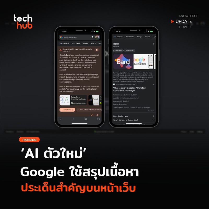 [Techhub] AI ตัวใหม่ ใช้สรุปเนื้อหาหน้าเว็บ [ให้อากู่ช่วยอ่าน] หลาย ๆ บทความในเว็บออนไลน์นั้น มี ...
