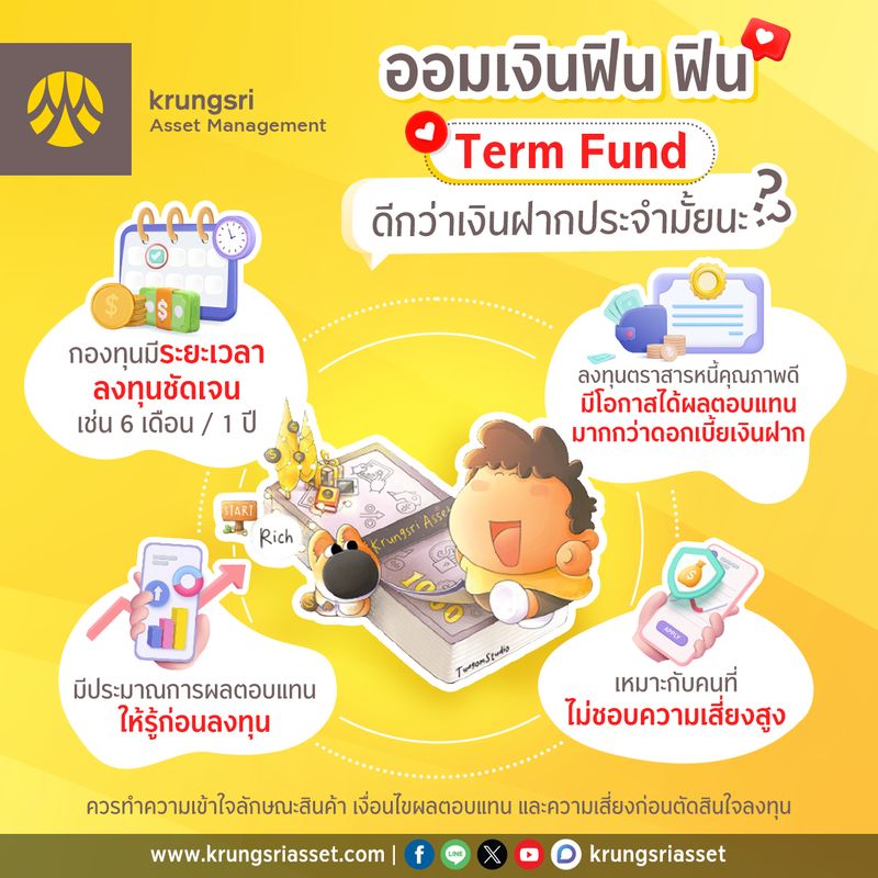 [Krungsri Asset Management] ออมเงินฟิน ฟิน Term Fund ดีกว่าเงินฝากประจำมั้ยนะ ?? ออมเงินฟิน ...