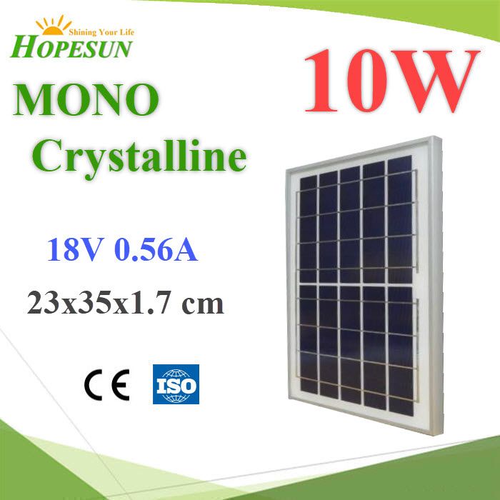 [Solar-Thailand] แผงโซลาร์เซลล์ 10W MONO Crystalline Solar PV Module ...