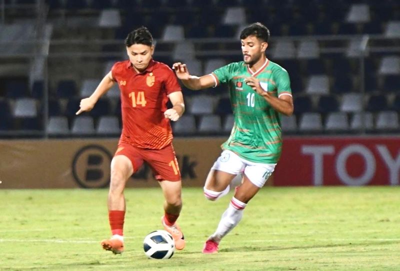 [Sorrasin ] ทีมชาติไทย U23 อัด บังกลาเทศ 3 : 0 คัดชืงแชมป์เอเชีย 2023 https://m.facebook.com ...