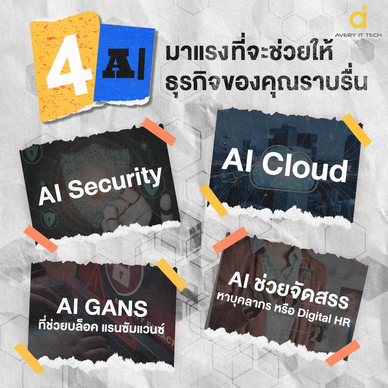 [Avery IT Tech] 4 AI มาแรงที่จะช่วยให้ ธุรกิจของคุณราบรื่น ปัจจุบันทั้ง Siri Chatbot หรือแม้กระ ...