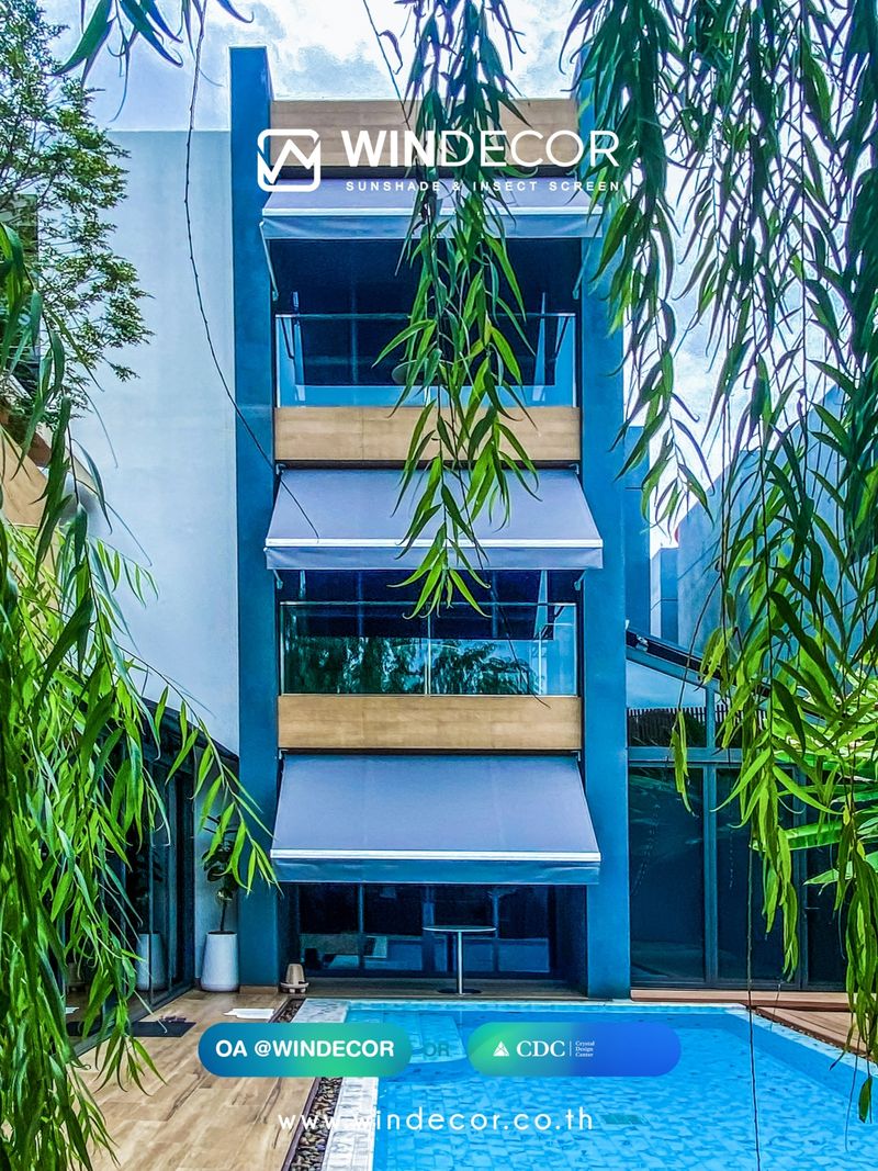 [Sale-Jean Windecor (จีนจุ๋ง มุ้งพับจีบญี่ปุ่น)] กันแดดได้กันฝนเยี่ยม ...