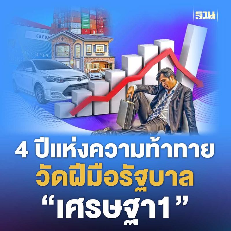 [ฐานเศรษฐกิจ_Thansettakij] 4 ปีแห่งความท้าทาย วัดฝีมือรัฐบาล “เศรษฐา1” คนไทยอยู่ดีกินดี? นายเศร ...