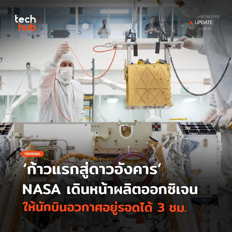 [Techhub] NASA เดินหน้าผลิตออกซิเจน ก้าวแรกสู่ดาวอังคาร [เริ่มต้นได้สวย] ในหมู่ดาวที่รู้จักกันดี ...