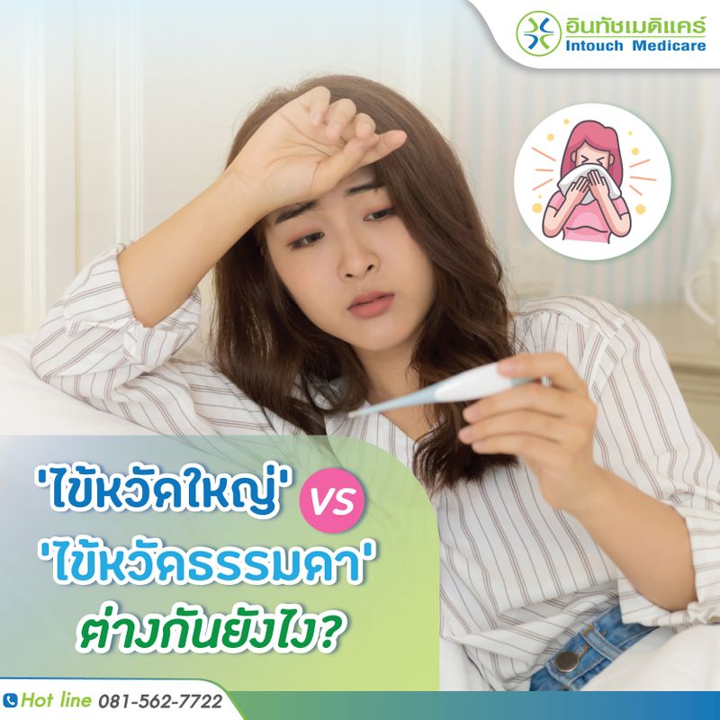 [Intouch Medicare อินทัชเมดิแคร์คลินิกเวชกรรม] “ไข้หวัดใหญ่” กับ “ไข้หวัดธรรมดา” ต่างกันยังไง ...