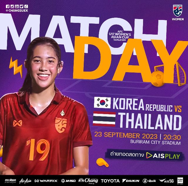 [Sorrasin ] โปรแกรมกีฬาทีมชาติไทยวันนี้ 23 กันยายน 66 https://m.facebook.com/story.php?story ...