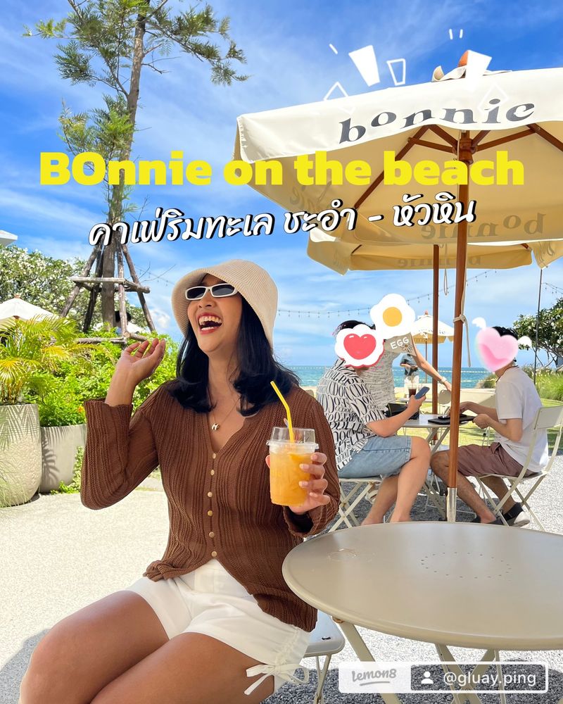 [GLUAY.PING] 𝐛𝐎𝐧𝐧𝐢𝐞 𝐨𝐧 𝐭𝐡𝐞 𝐛𝐞𝐚𝐜𝐡 คาเฟ่ริมทะเล ชะอำ - หัวหิน 🏖️