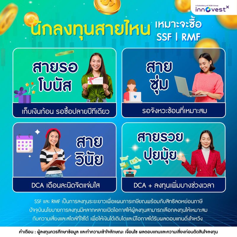 [InnovestX Securities ] มาเช็กดูกันเร็ว! เราเป็นนักลงทุน SSF & RMF สายไหนกันนะ?? 💰💃🏼 SSF และ RMF ...