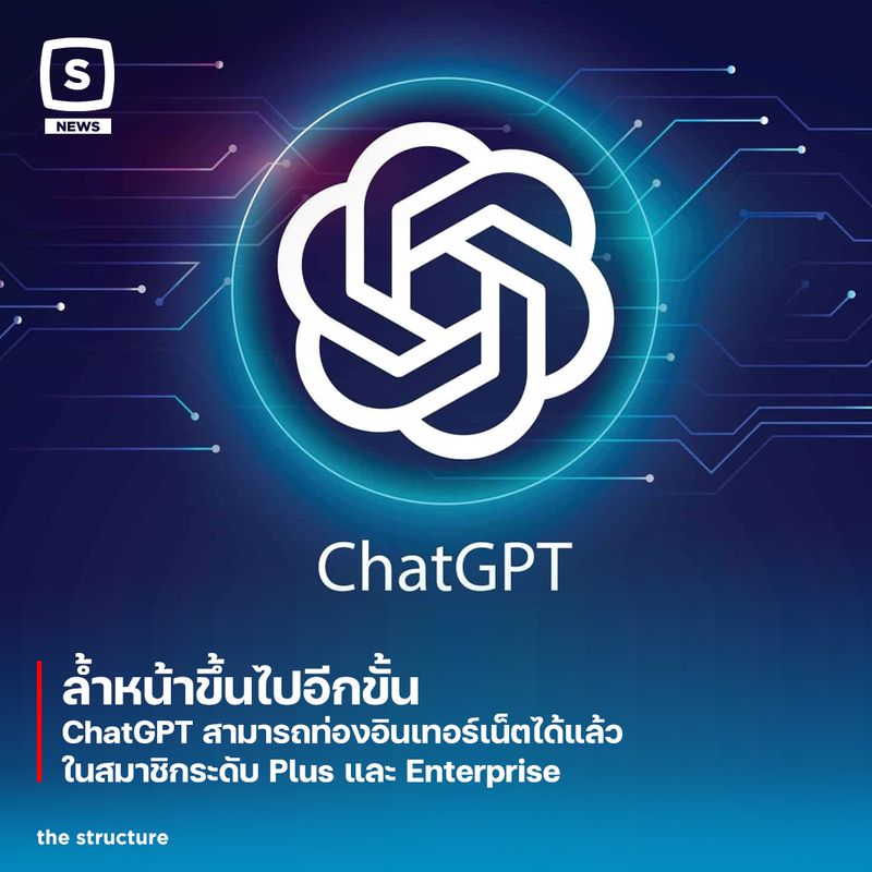 [The Structure] ล้ำหน้าขึ้นไปอีกขั้นChatGPT สามารถท่องอินเทอร์เน็ตได้ ...