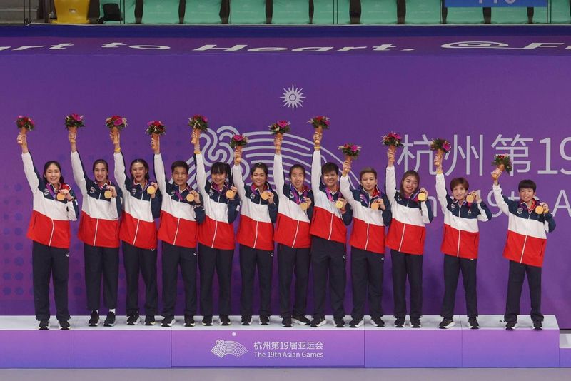 [Himsanam : ฮิมสนาม] ตะกร้อไทยหวานเจี๊ยบ #เชียร์นักกีฬาไทย ใน #เอเชียนเกมส์ครั้งที่19 #หางโจว ...