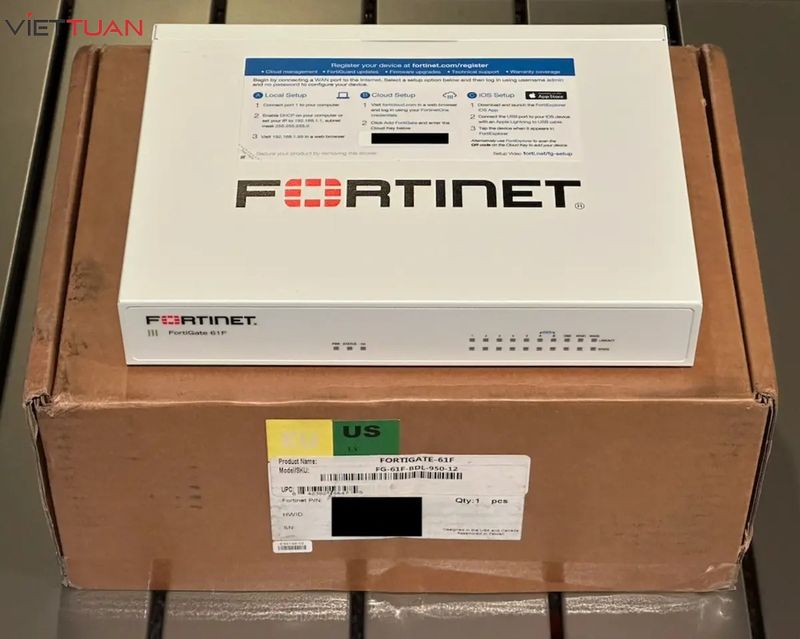 [viettuansvn] Firewall Fortinet FortiGate 61F (FG-61F-BDL-950-12) Đối ...