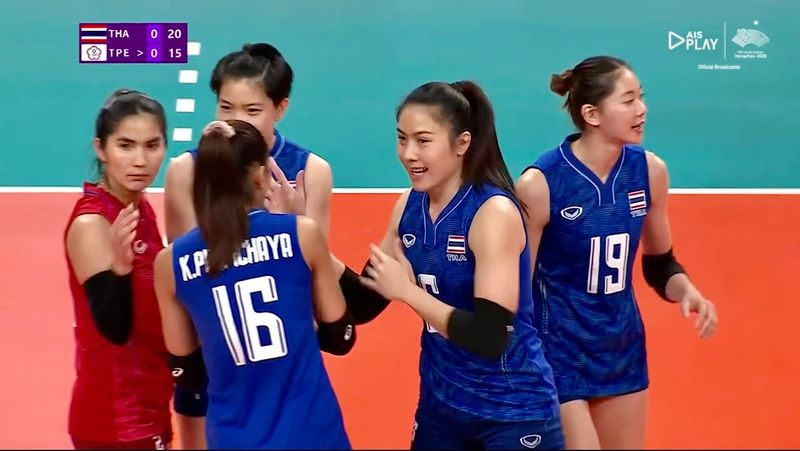 [Sorrasin ] วอลเลย์บอลสาวไทยเอาชนะสาวไต้หวัน 3 : 1 เซ็ท เอเชียนเกมส์ ครั้งที่ 19 https://m ...