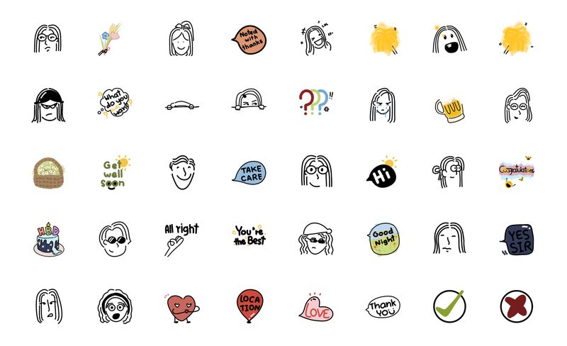 [about time] #บันทึกฝึกวาด emoji line ใครรู้สึกว่า sticker ที่ใช้ในไลน์ตัวใหญ่ไป ลองหันมาใช้อีโม ...