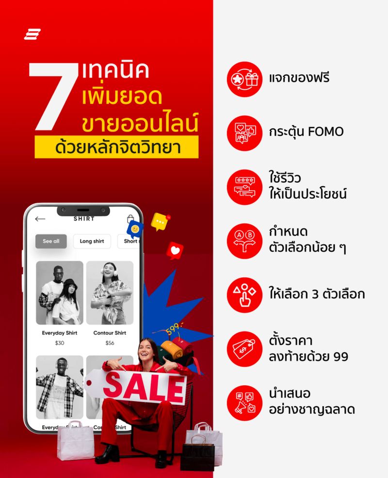 [THE TEPCO] 7 เทคนิคเพิ่มยอด ขายของออนไลน์ ด้วยหลักจิตวิทยา จิตวิทยา เกี่ยวข้องกับการซื้อของของ ...